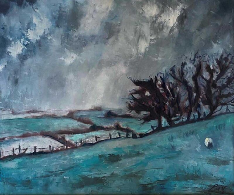 Fields of Ancient Ireland - Original Landscape Oil Painting