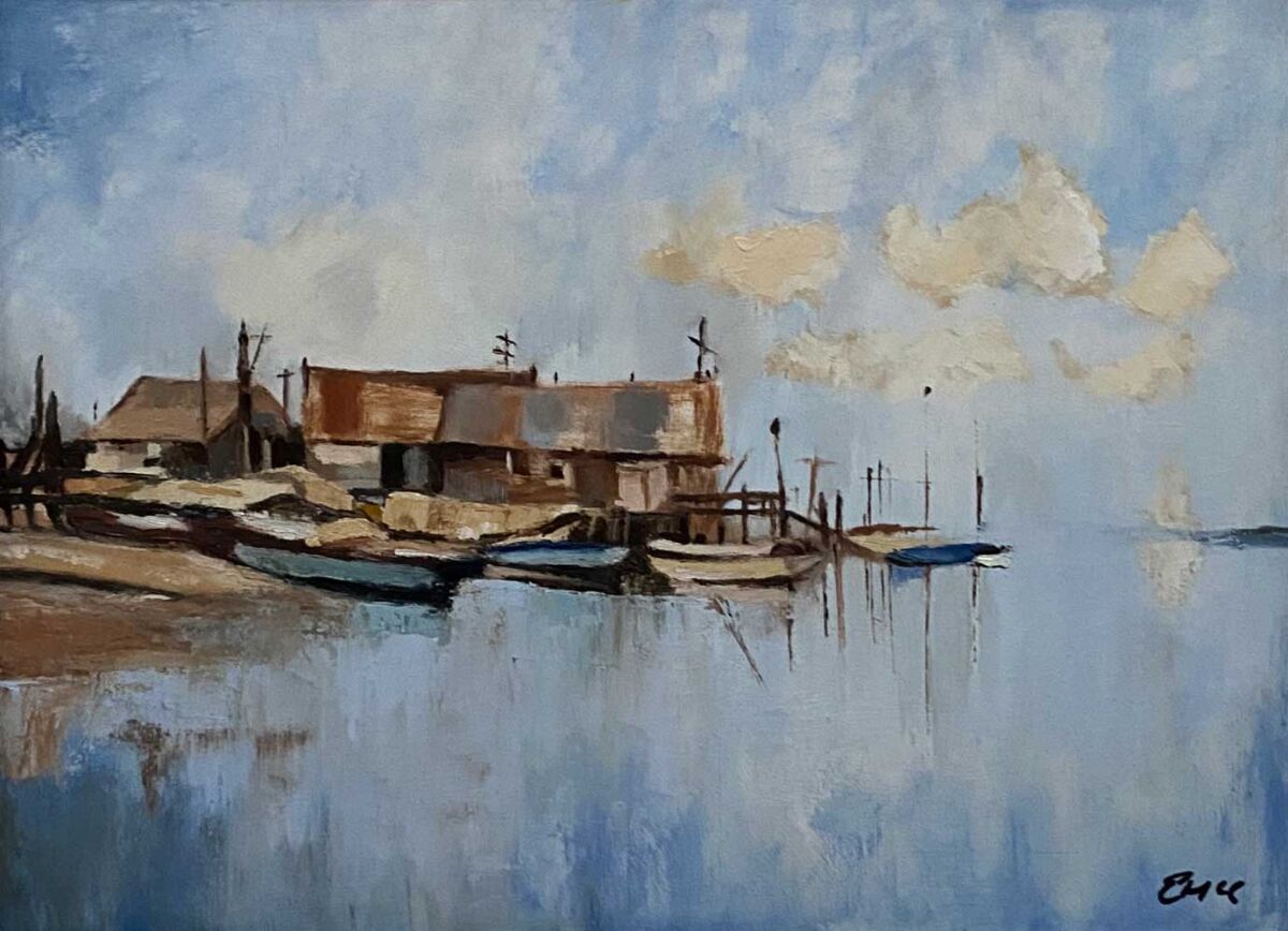 EVENING SETTLES ON A DECADE OF CHANGE - after Constable - Oil Painting